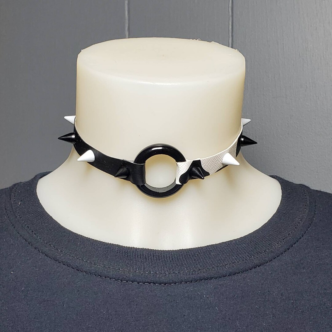 Black Cow Print Choker - Etsy