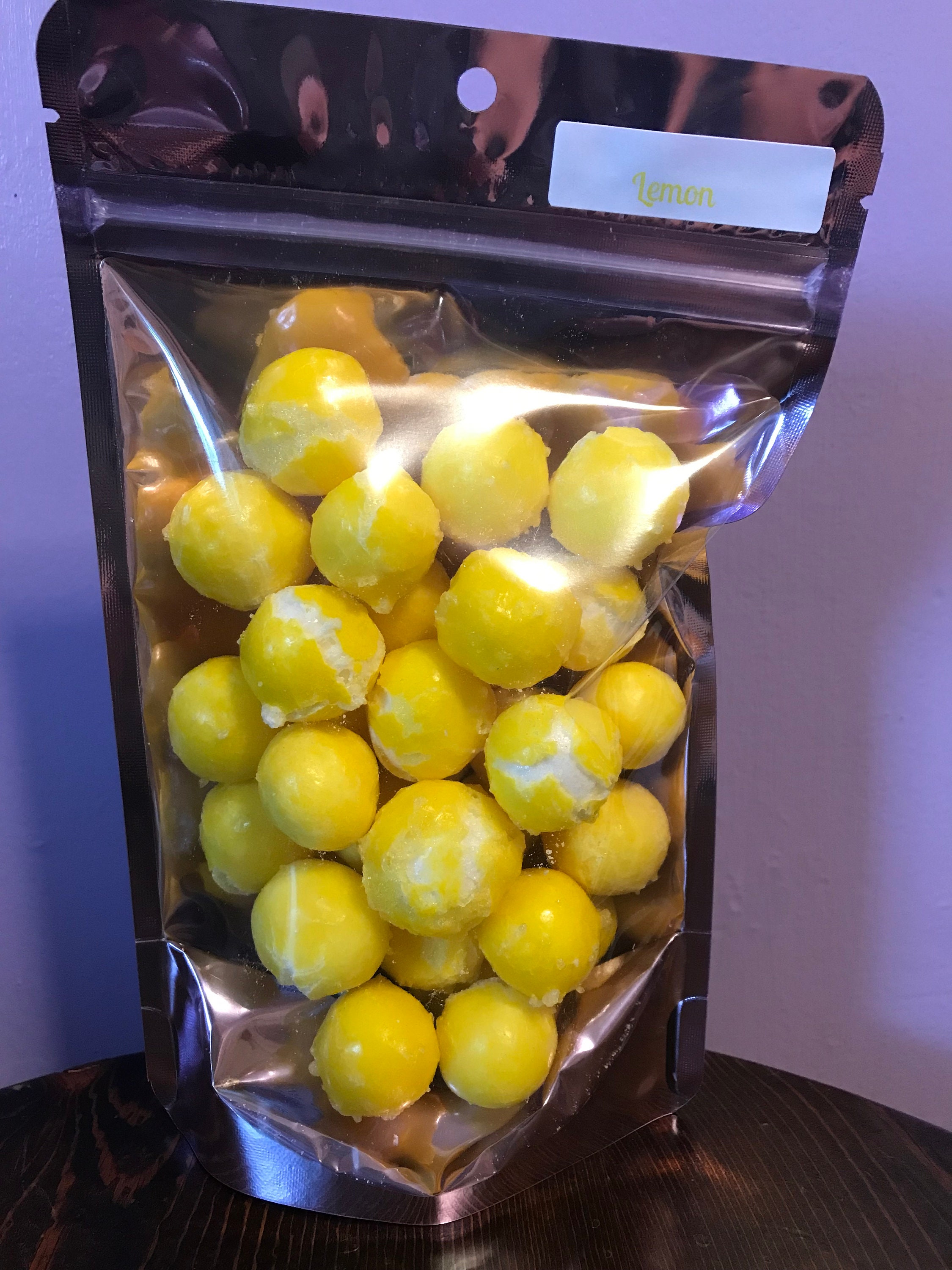 Freeze-dried Large Lemon Crunchy Candy - Etsy
