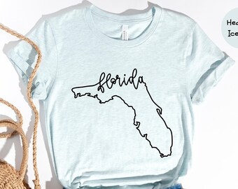 Florida Map Shirt - Etsy