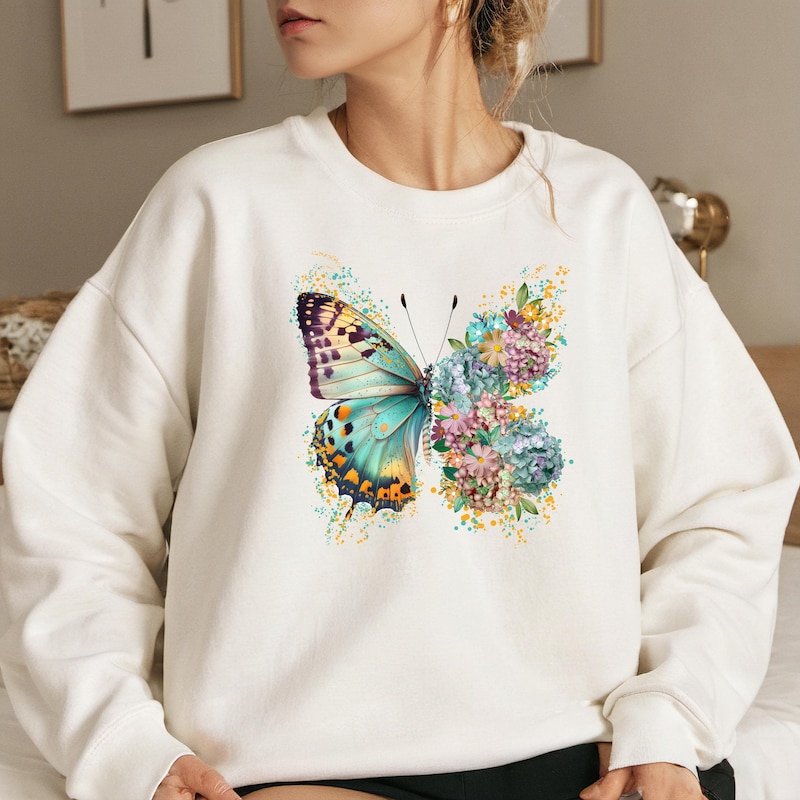 Butterfly Sweater - Etsy