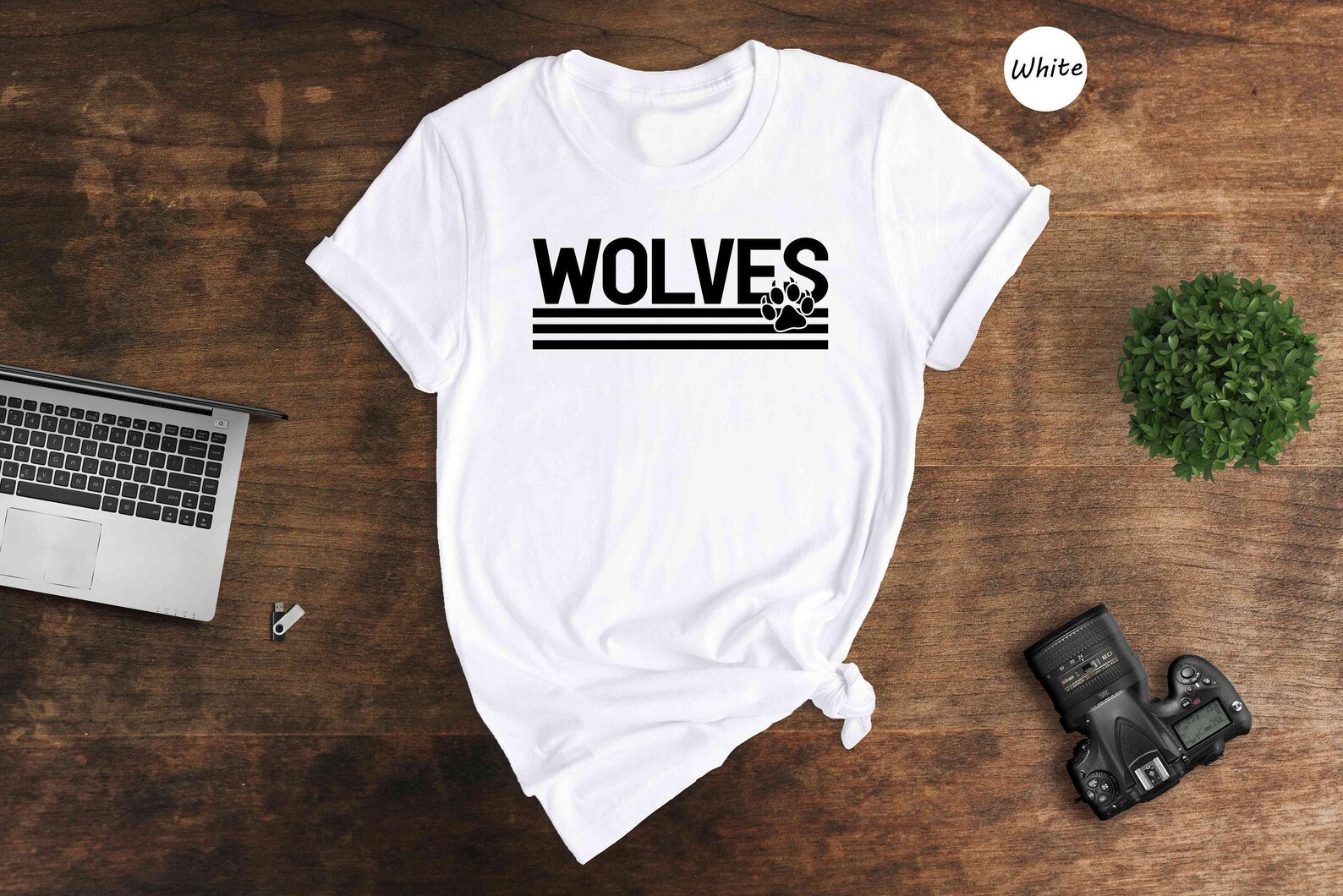 Wolves Mascot T-shirt, School Spirit Tee - Etsy