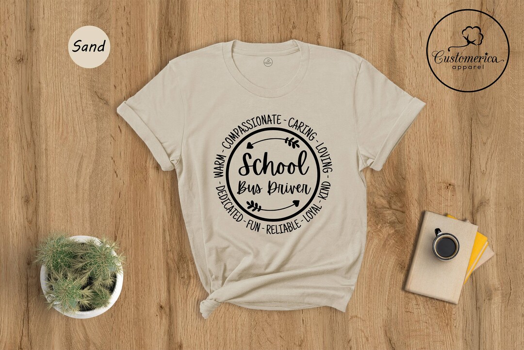 School Bus Driver Shirt, Bus Driver Clothing, Bus Driver Gift, School ...