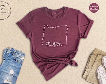 Oregon Shirt Pacific Northwest Shirt Oregon Moving Gift - Etsy