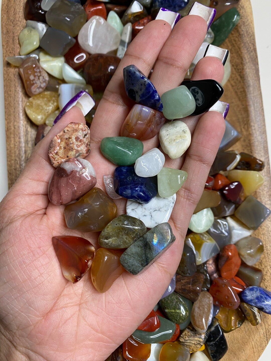 Crystal Confetti, Scoop, 10-12 Small Tumbled Stones Raw Stones by the ...