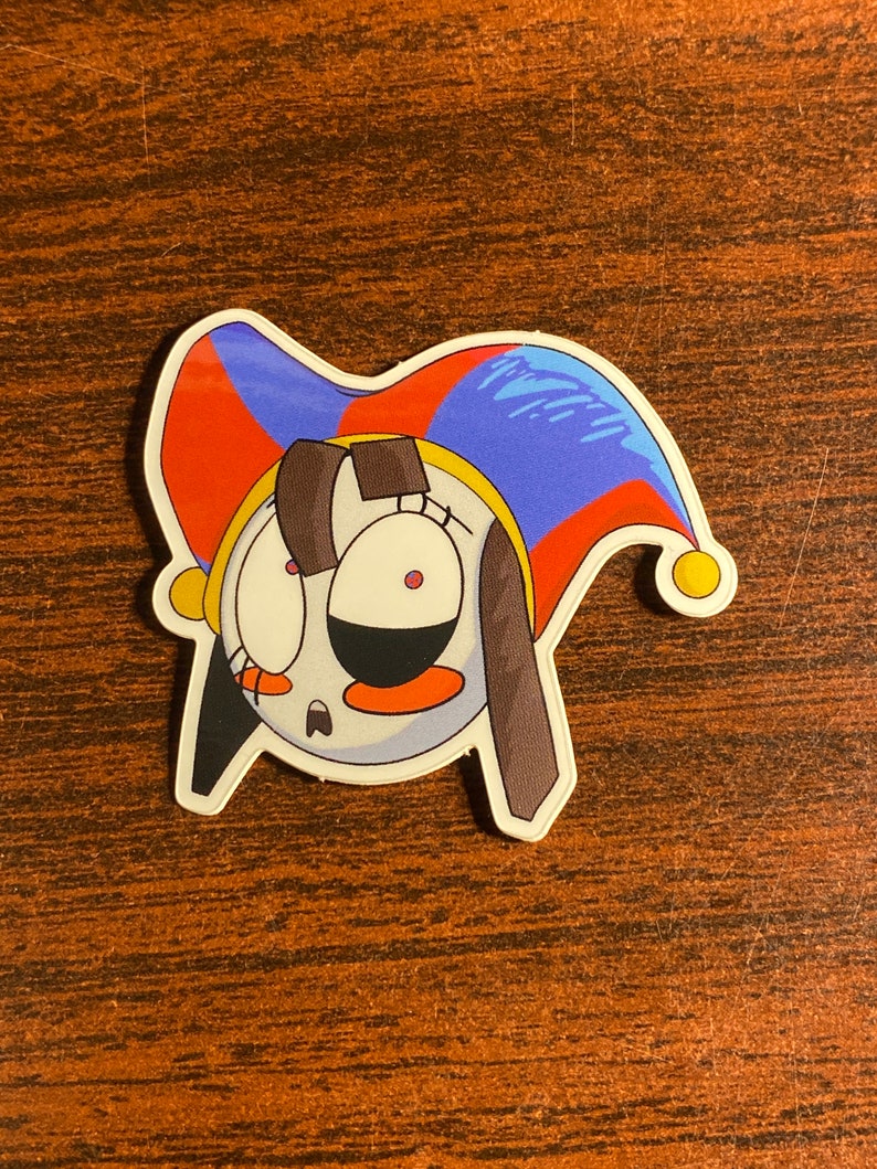 The Amazing Digital Circus Pomni Character Vinyl Sticker - Etsy New Zealand