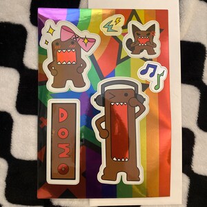 Domo Kun Character Sticker Sheet - Etsy