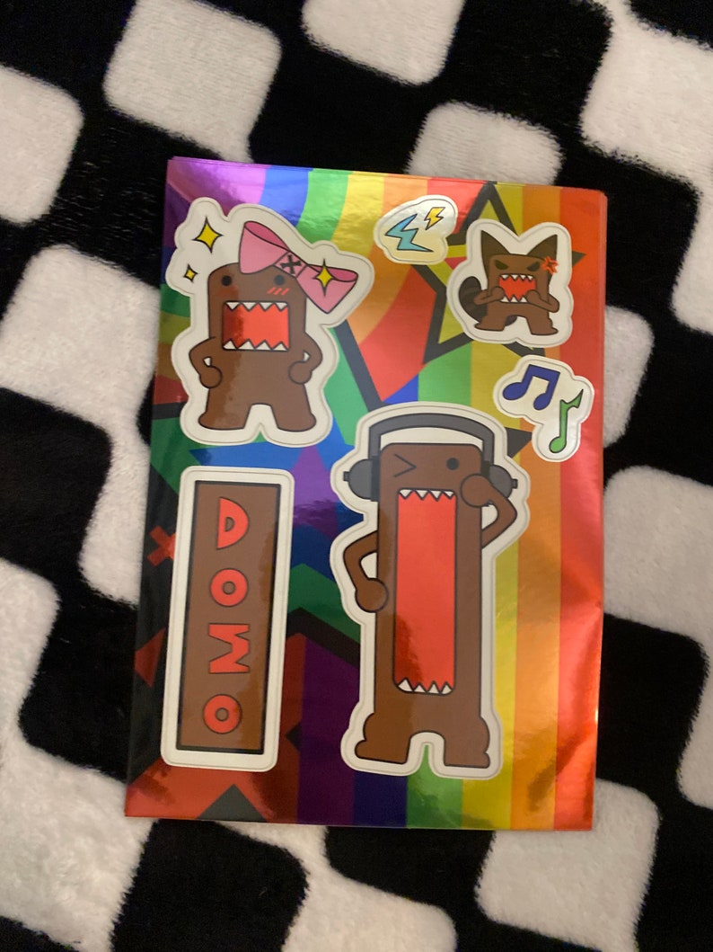 Domo Kun Character Sticker Sheet - Etsy