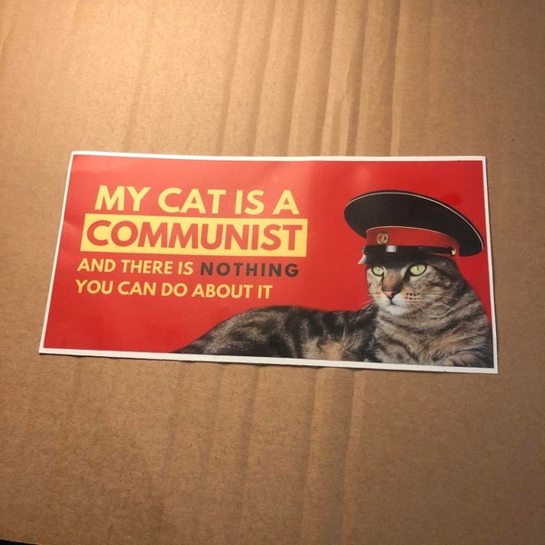 Communist Cat - Etsy
