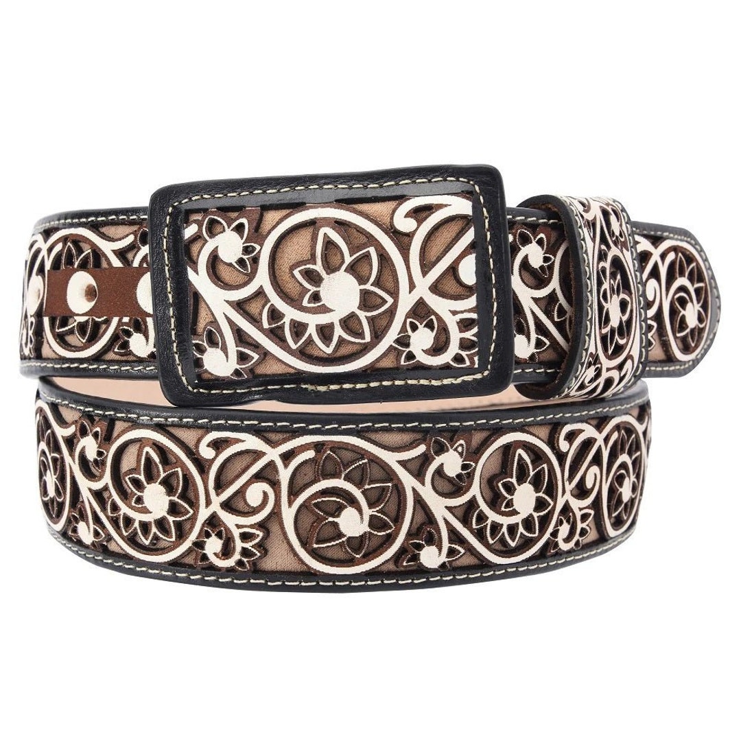 2 Laser-cut Charro Belt Traditional Mexican Style With Impressive ...