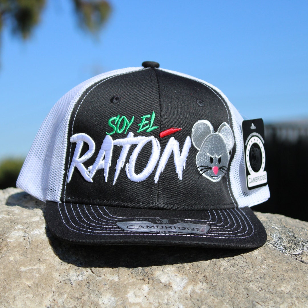 Soy El Raton Snapback Trucker Cap Black & White - Etsy