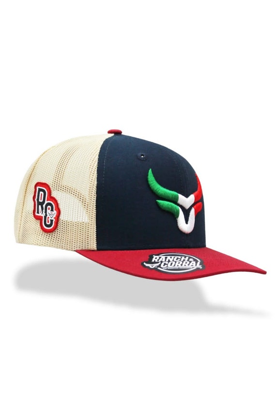 Men Embroidery Mexican Bull Trucker Hat Ranch & Corral - Etsy