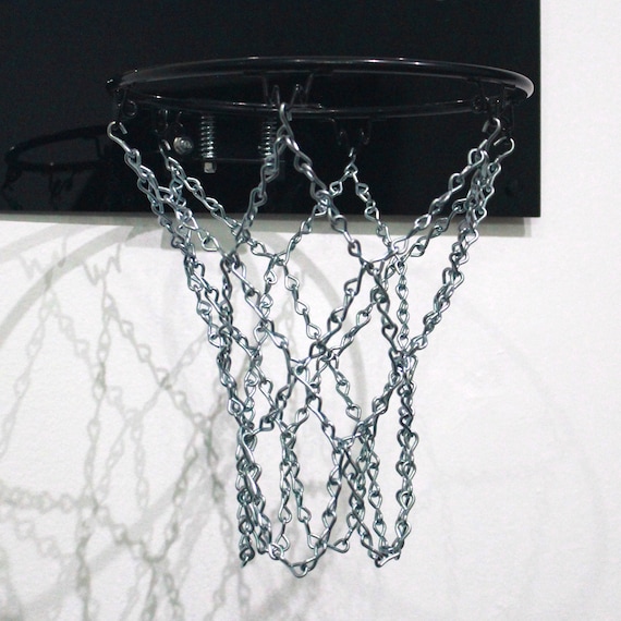 6 Hook Silver Chain Net for Mini Basketball Hoop Chain Net - Etsy