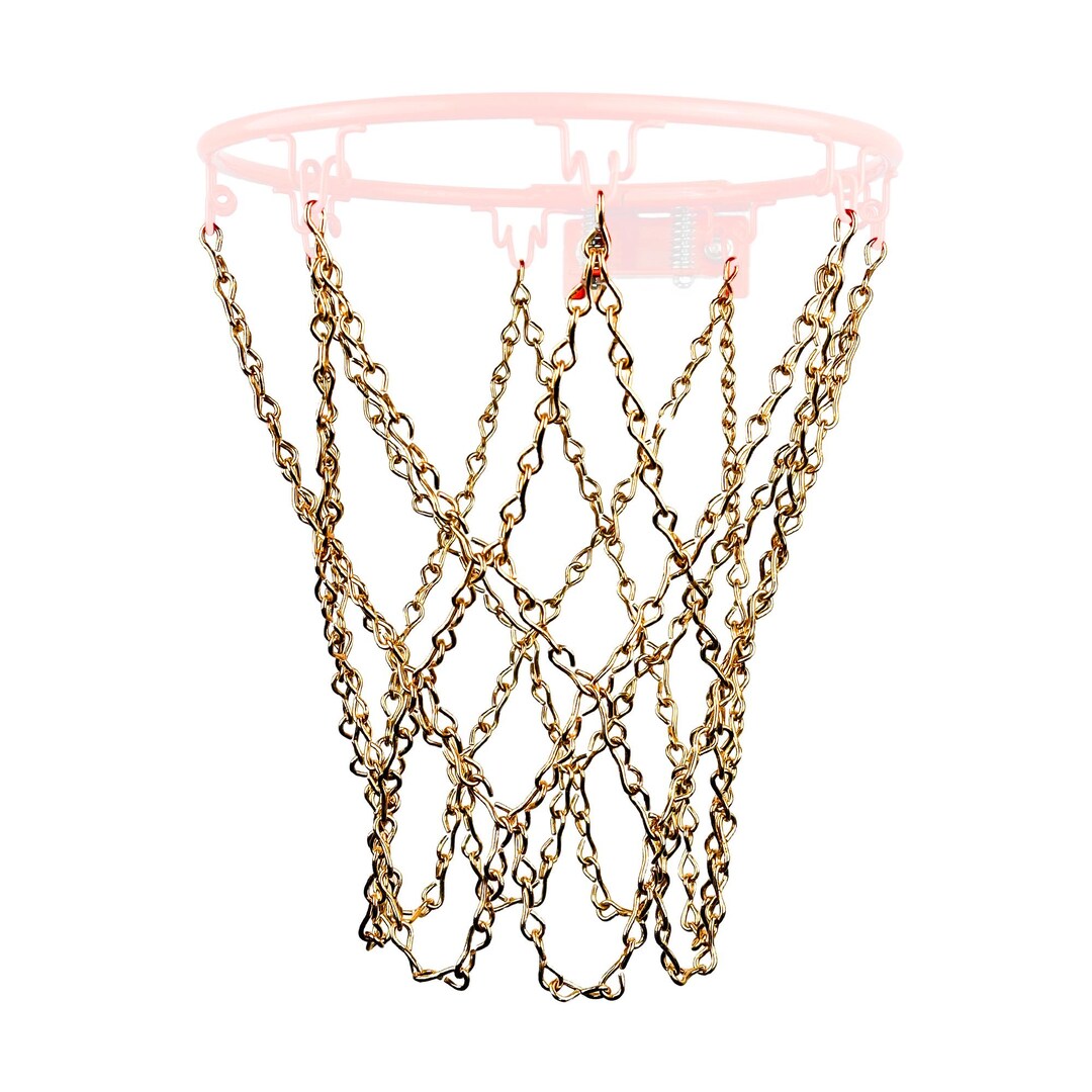 Gold Chain Net for 8 Hook Mini Basketball Hoop | Chain Net ONLY; NO ...
