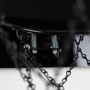 BLACK Mini Basketball Hoop W/black Rim & Black Chain Net | Customizing ...