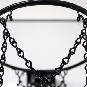 6 Hook Black Chain Net for Mini Basketball Hoop Chain Net ONLY NO HOOP ...