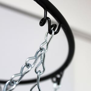 6 Hook Silver Chain Net for Mini Basketball Hoop Chain Net ONLY NO HOOP ...