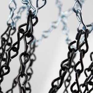 6 Hook Black & Silver Chain Net for Mini Basketball Hoop | Chain Net ...
