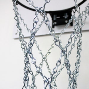 6 Hook Silver Chain Net for Mini Basketball Hoop Chain Net ONLY NO HOOP ...