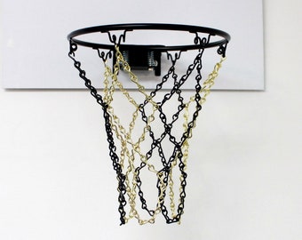 6 Hook Silver Chain Net for Mini Basketball Hoop Chain Net ONLY NO HOOP ...
