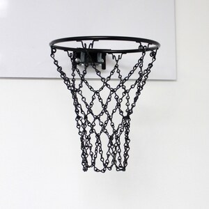 6 Hook Black Chain Net for Mini Basketball Hoop Chain Net ONLY NO HOOP ...