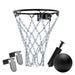 CLEAR Mini Basketball Hoop W/white Rim & Gold Chain Net | Customizing ...
