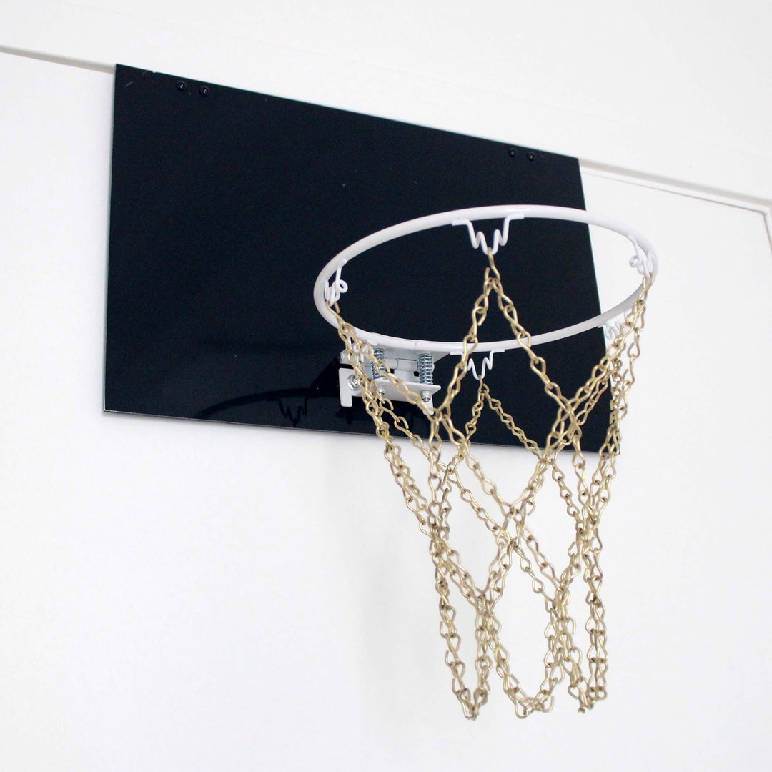 Black White Gold Mini Basketball Hoop Stylish Hoop Basketball Decor ...