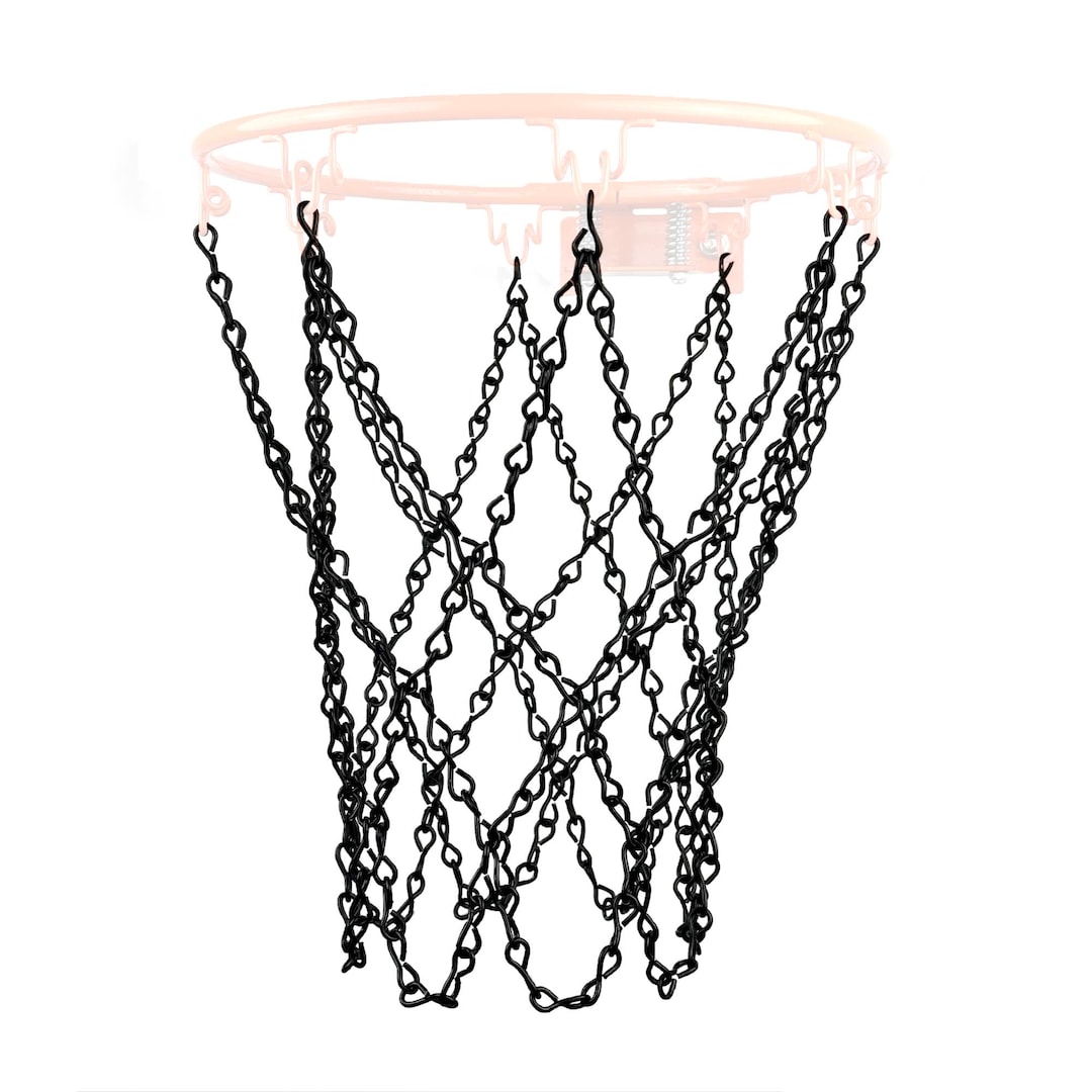 Black Chain Net for 8 Hook Mini Basketball Hoop | Chain Net ONLY; NO ...