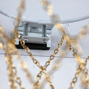 CLEAR Mini Basketball Hoop W/white Rim & Gold Chain Net | Customizing ...