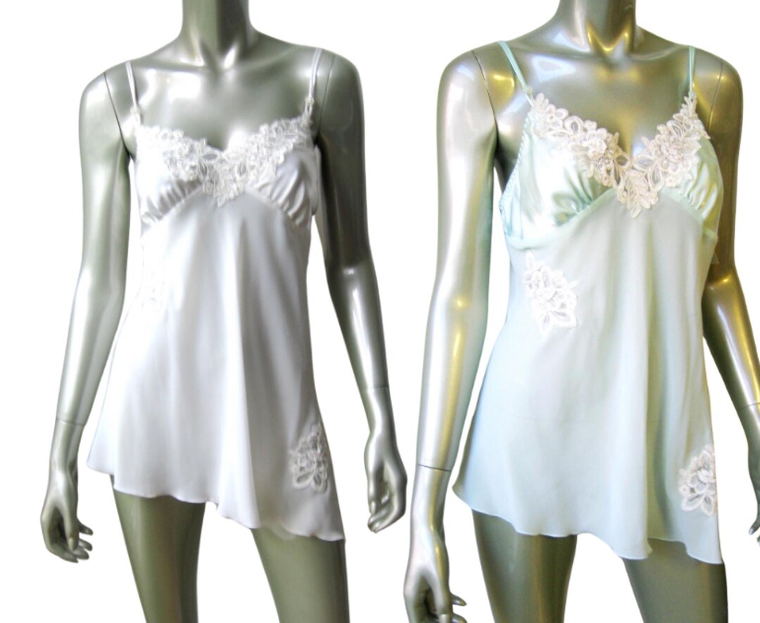 Vintage Blossom Intimates NEW Bridal Faux Pearl Embroidery Satin Bust ...