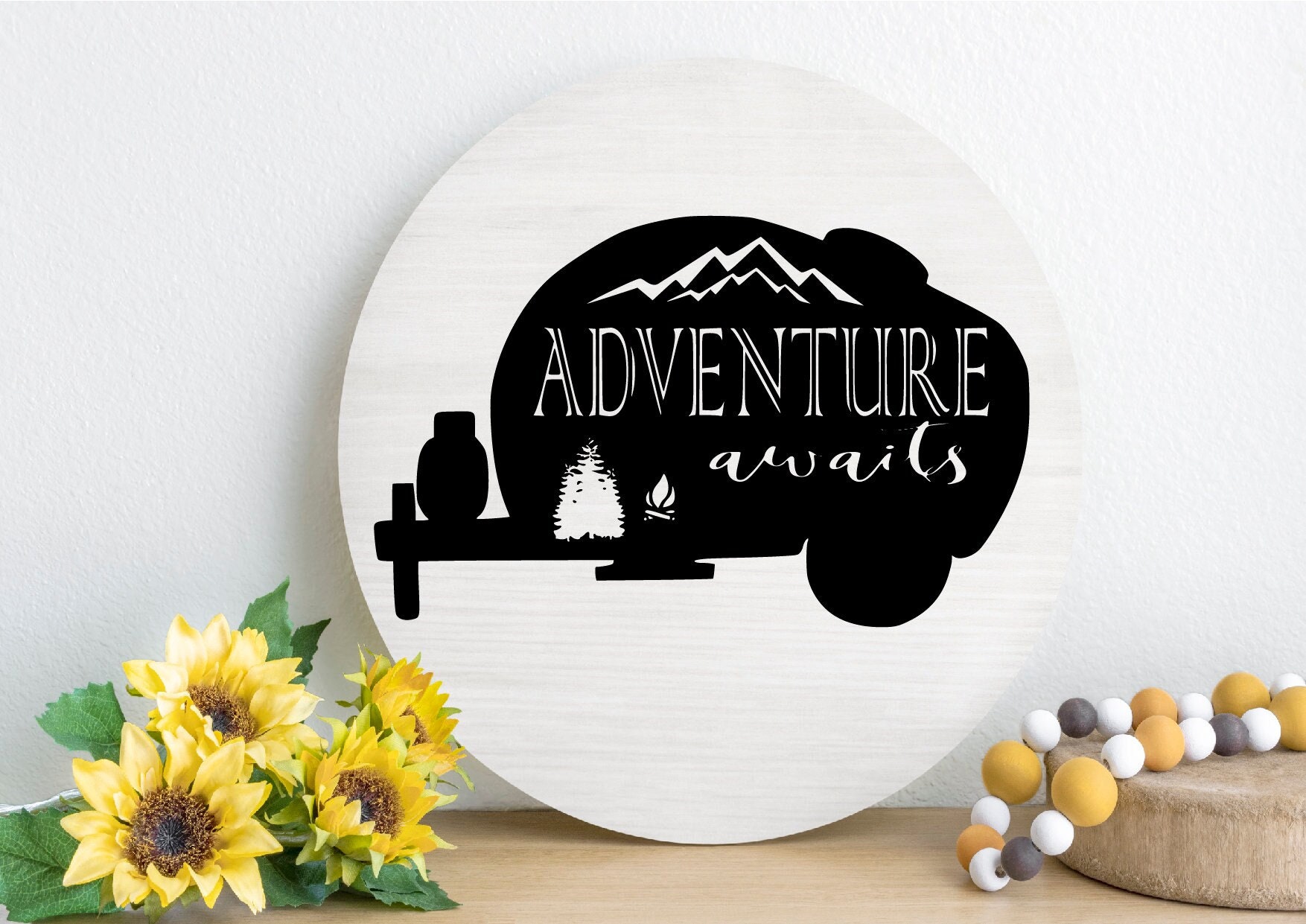Adventure Awaits Camper SVG - Etsy