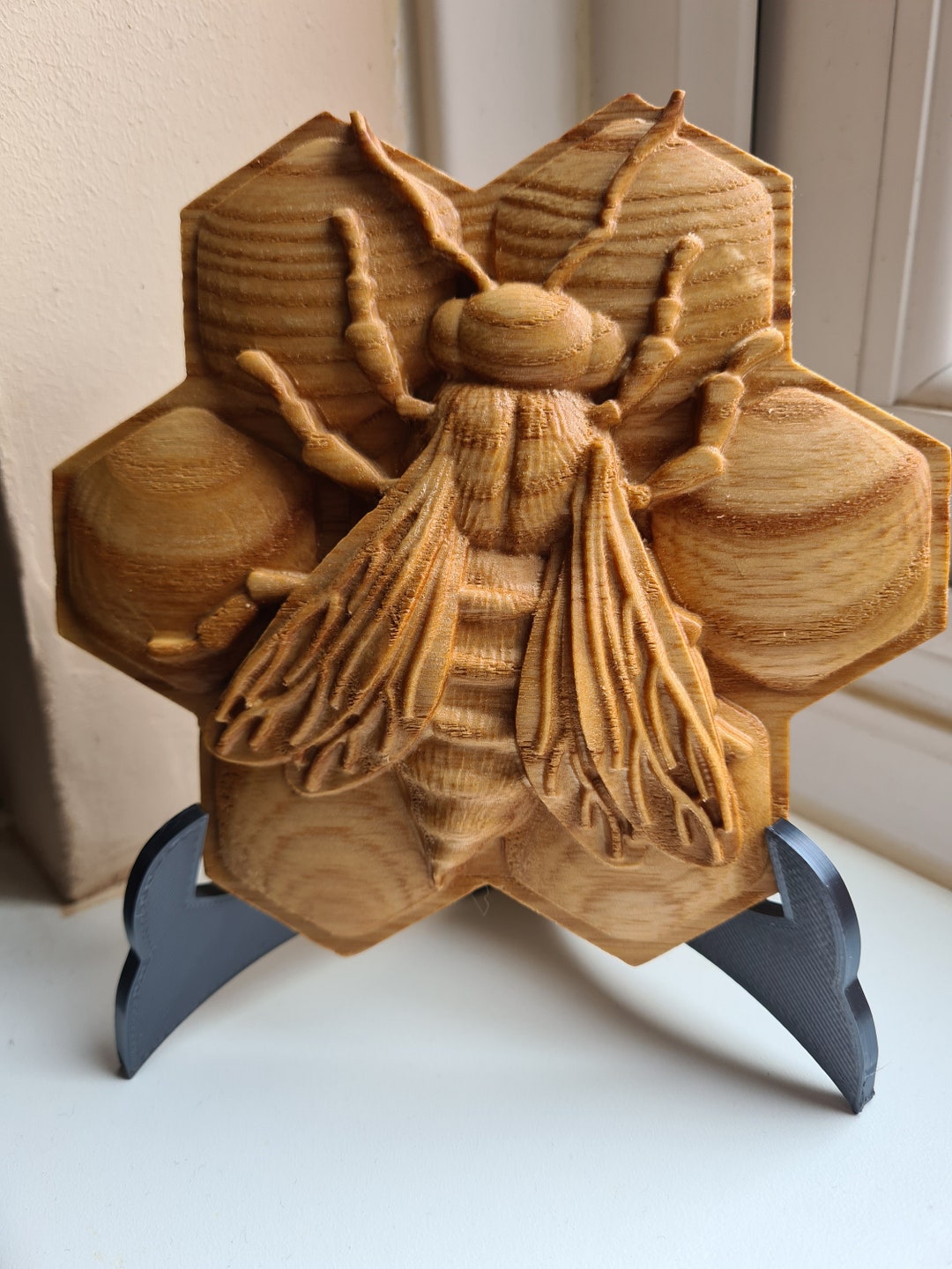 Bee,honeycomb Bee,bee on Flower,wood Carved Bee, Bee Wall Decoration ...