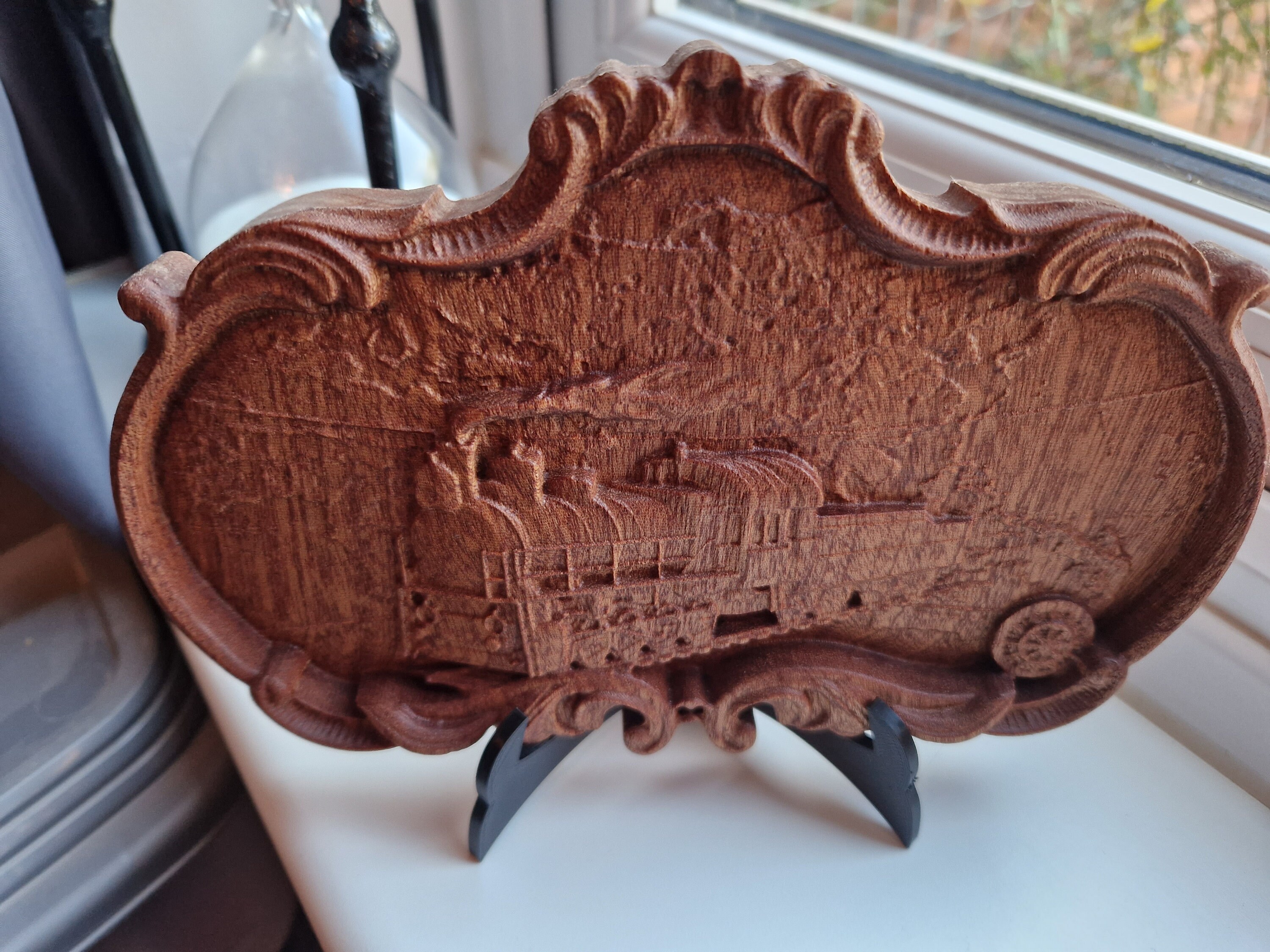 Steam Train, Train, Steam Engine, Wood Carved Steam Train, Wooden Train ...