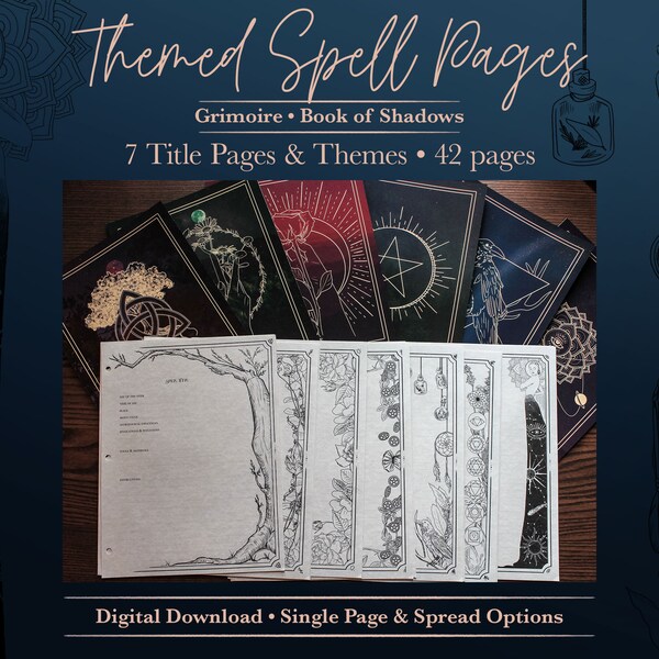 Spell Book Pages - Etsy