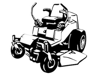 Lawn Mower Svg - Etsy
