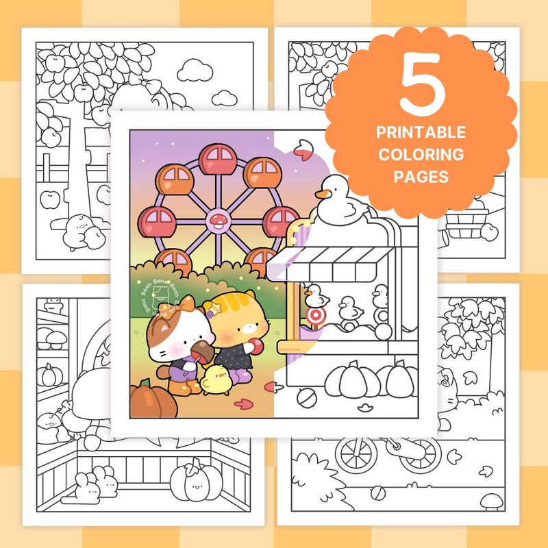 Digital Coloring Pages - Etsy