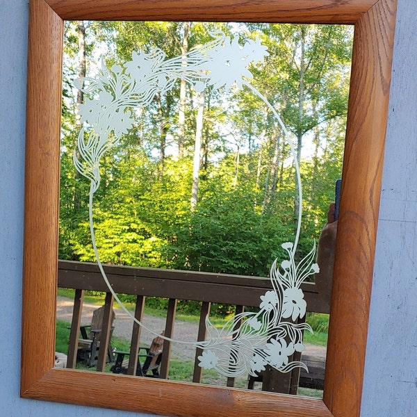 Etched Mirror - Etsy