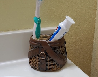 Rustic Toothbrush Holder - Etsy