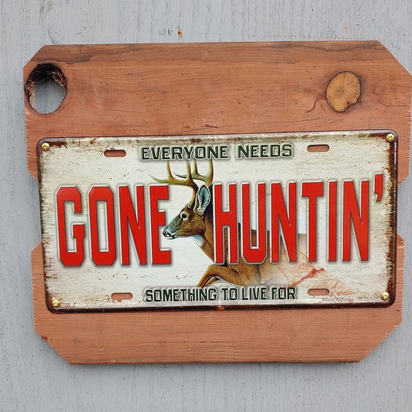 Gone Hunting Sign - Etsy
