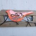 Tree Branch Pine Cones Key Holder Storage 6 Hooks Wood-burned Cabin ...