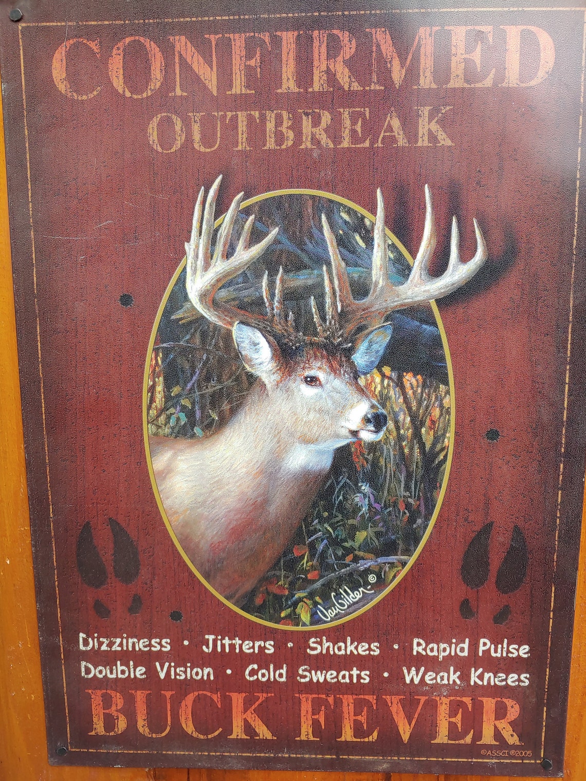 Confirmed Buck Fever Outbreak Wall Sign Wildlife Critter - Etsy