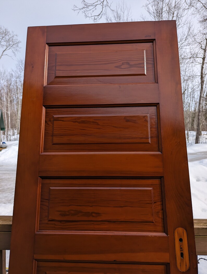 Antique 5 Recessed Panel Wood Interior Door 100 Yr. Old - Etsy