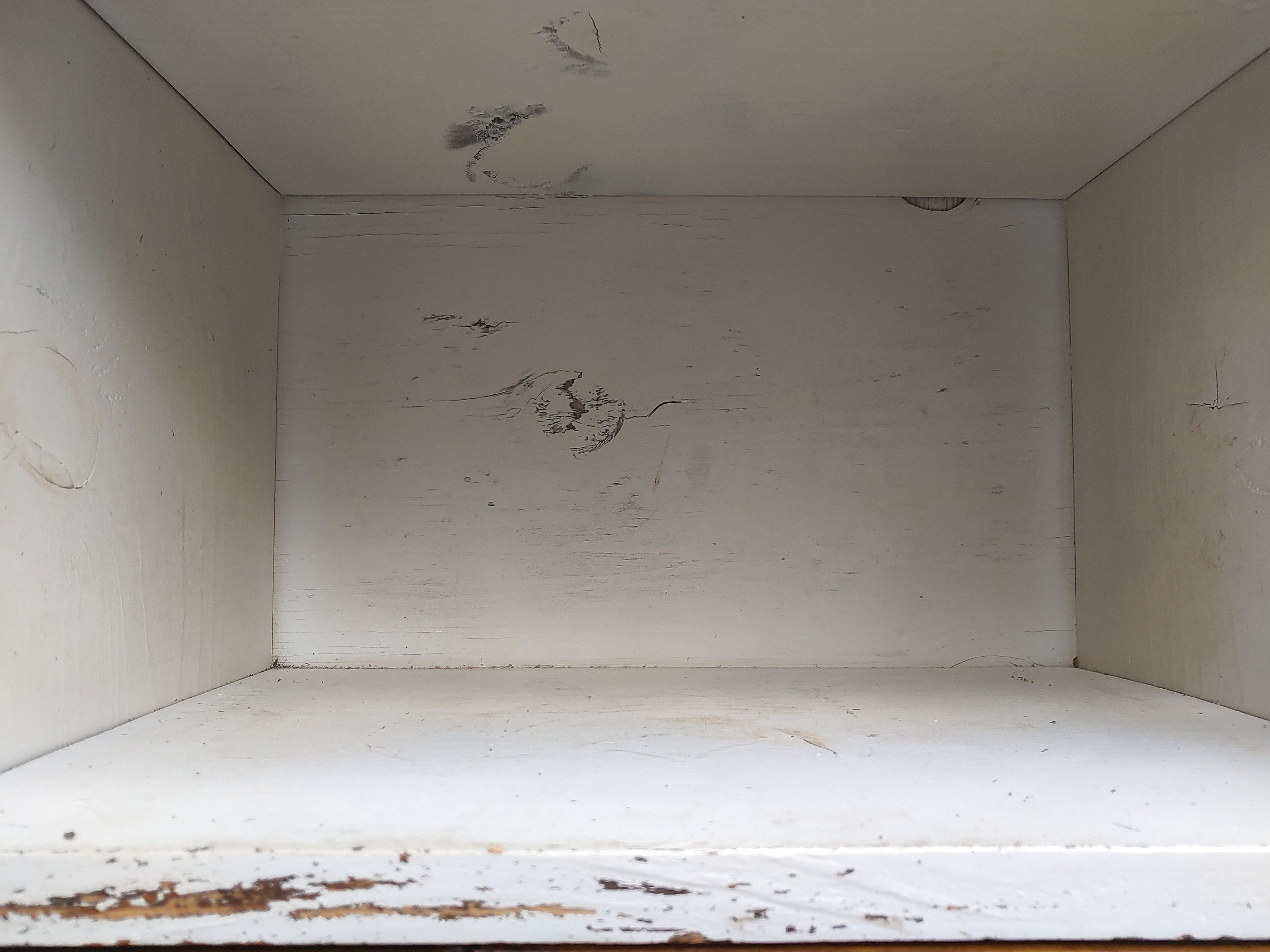 Vintage Distressed Wood Bread Box Baked Goods Kitchen Storage Pantry ...