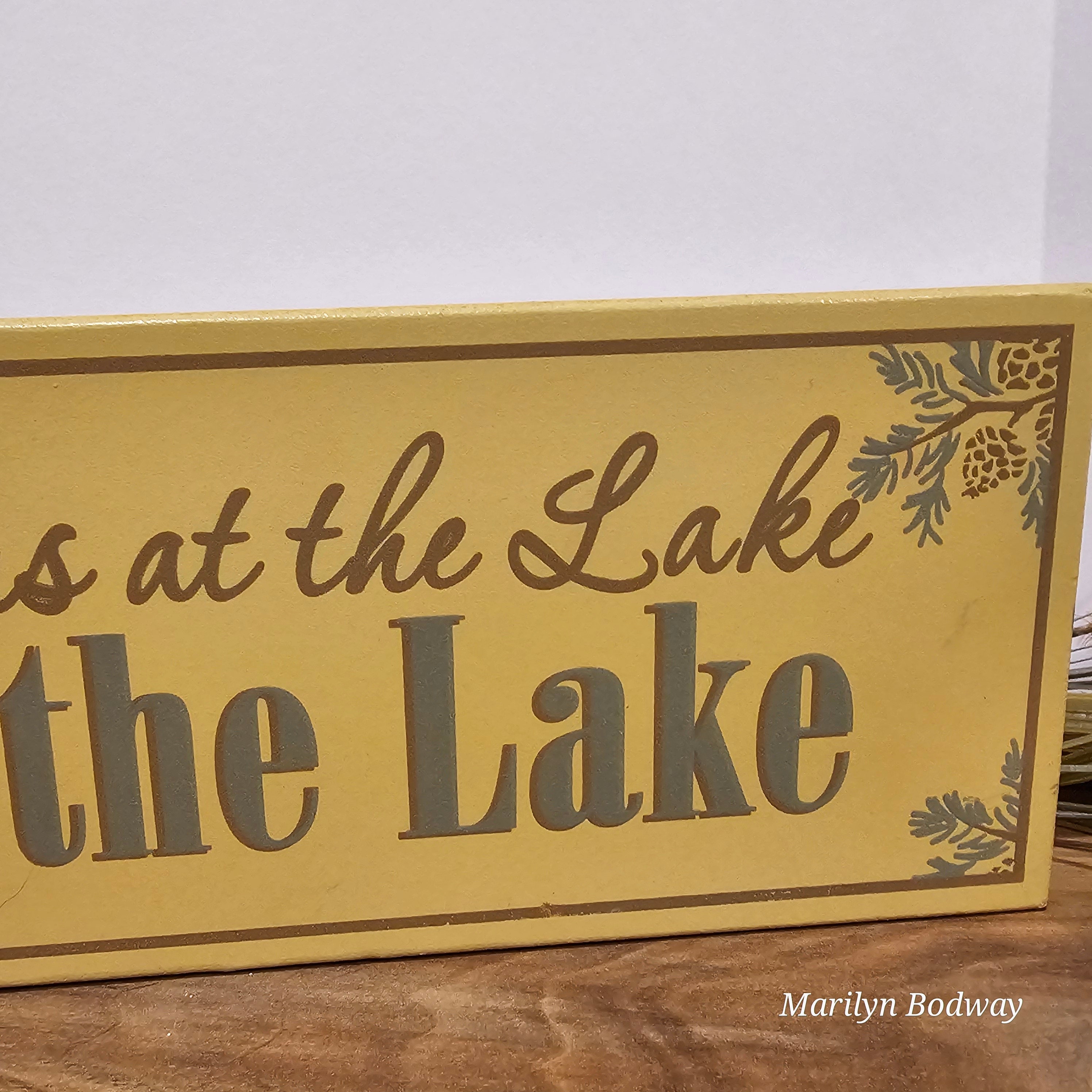 Vintage Wood Lake Sign what Happens at the Lake Stays at the Lake 1439 ...