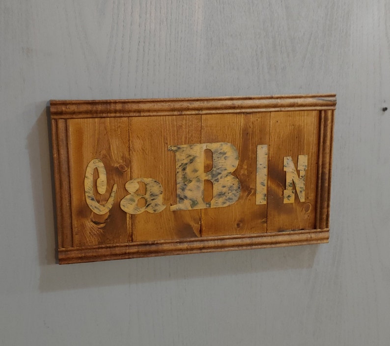 Rustic Mismatched Letters cabin Wall Sign Cabin Cottage Lodge Wall Art ...