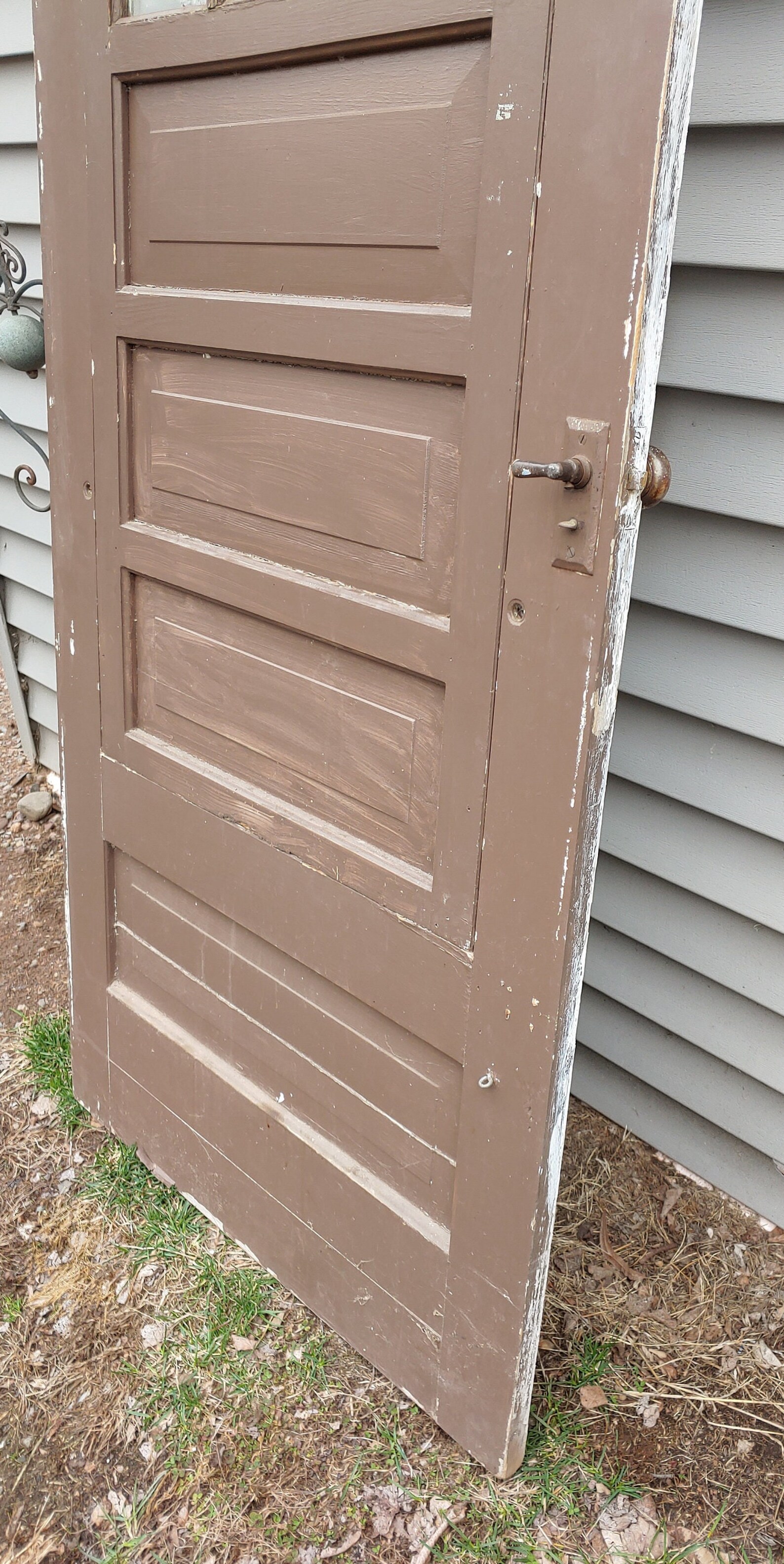 Wood Exterior Four Panel Storm Door Antique Original 1920's Restorative ...