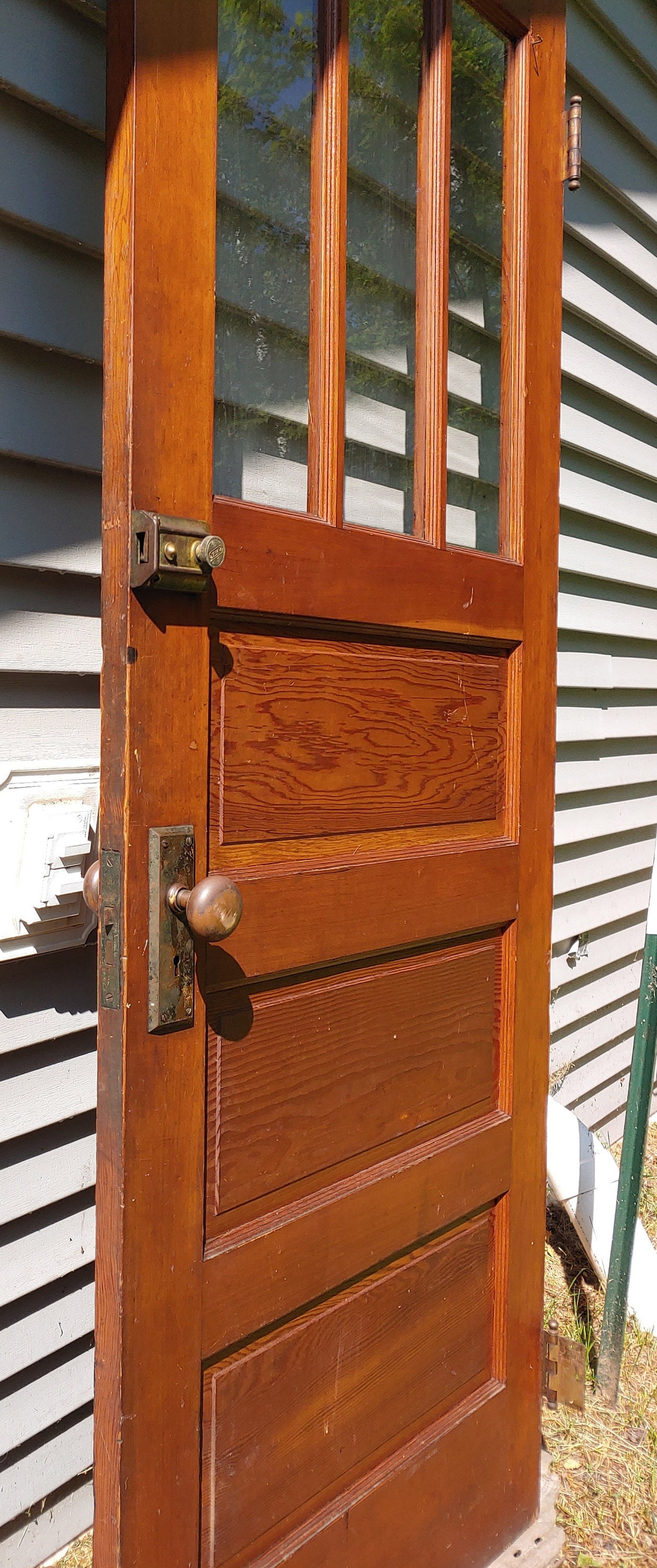 Three Vertical Pane Half Lite Entry Door 3 Recesssed - Etsy