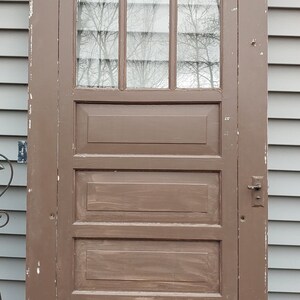 Wood Exterior Four Panel Storm Door Antique Original 1920's Restorative ...