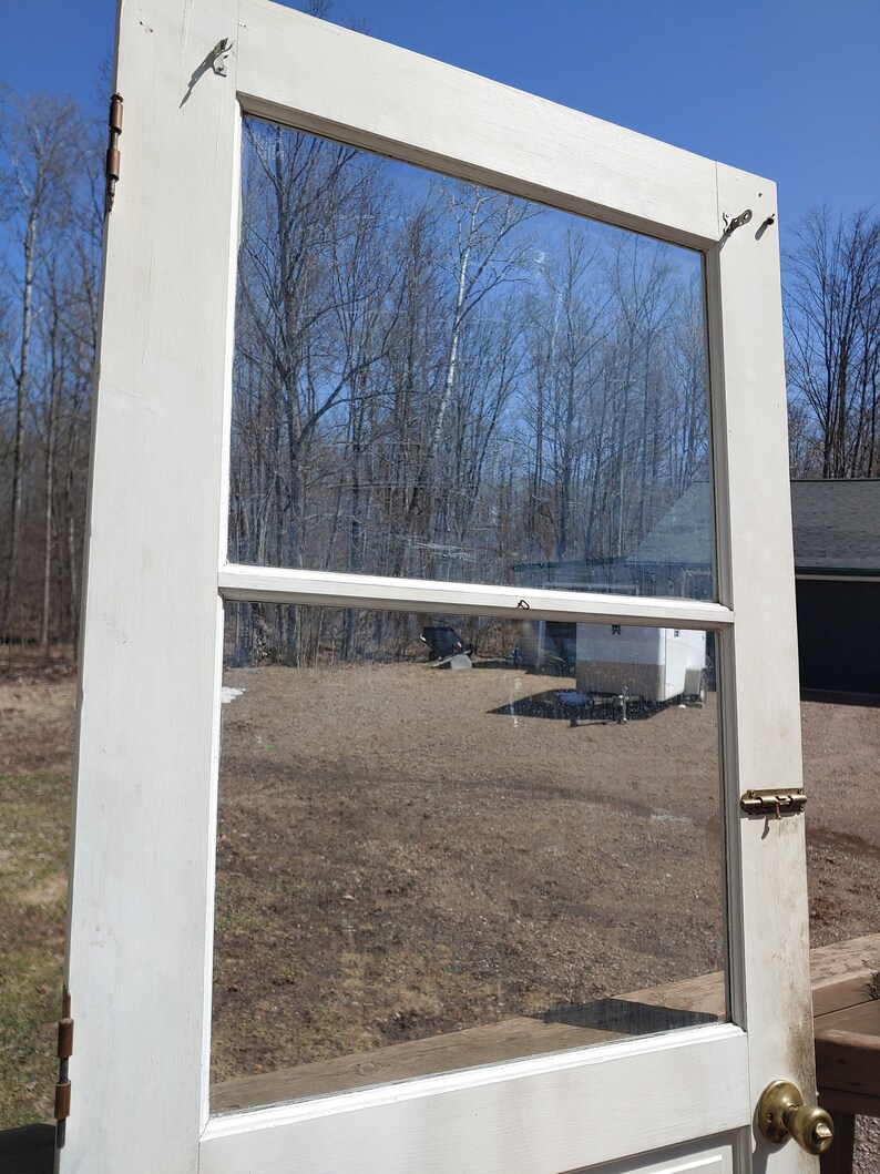 Two Pane Three Recessed Panel Entry Door Horizontal - Etsy