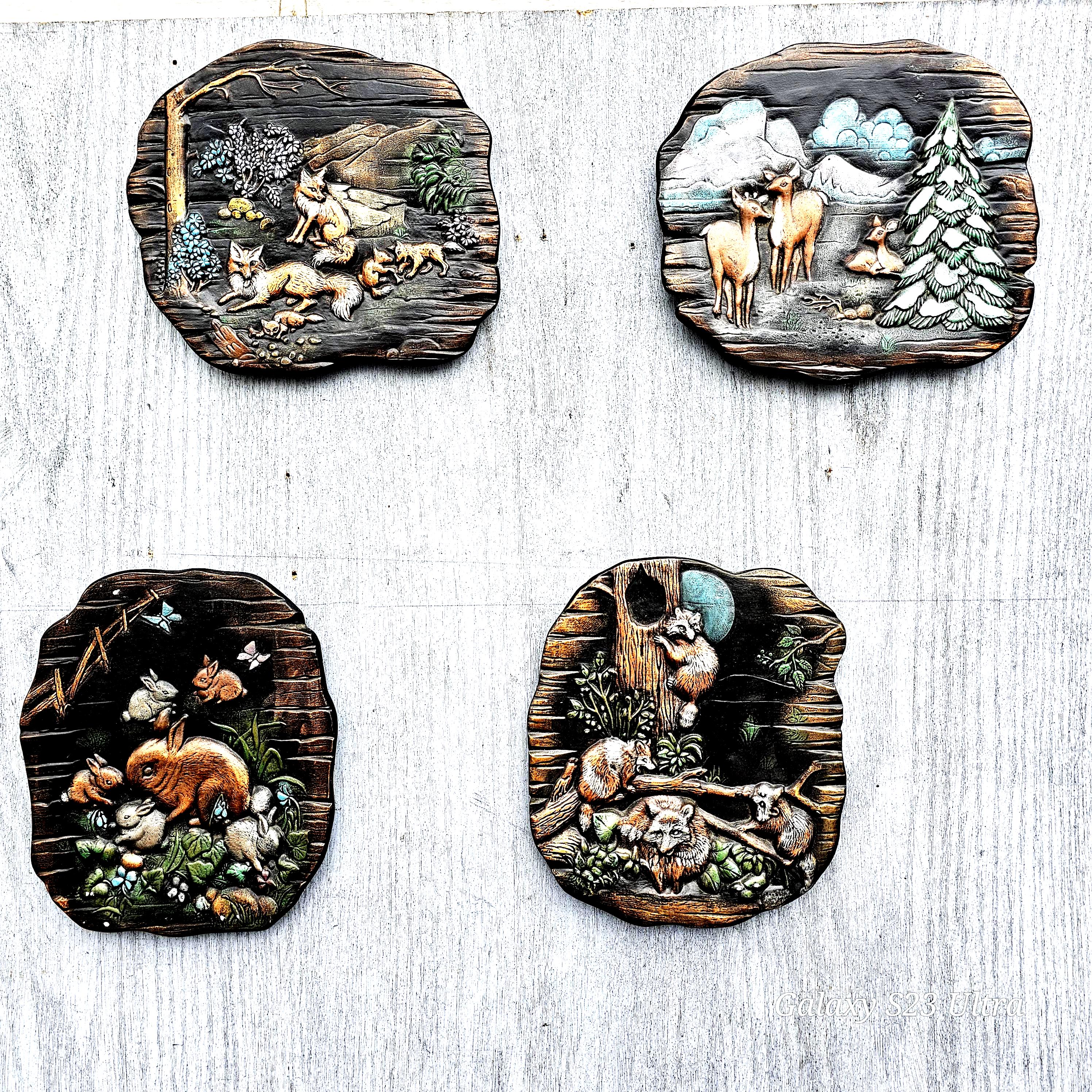 Vintage Ceramic Deer Stepping Stone: Forest Garden Wall Art ~ 1469-4 - Etsy