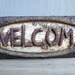 Vintage Resin welcome Sign Rustic Birch Tree Bark - Etsy